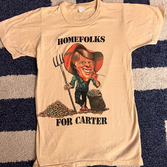 Jimmy Carter | Shirts | Rare Vintage Jimmy Carter Homefolks For Carter ...